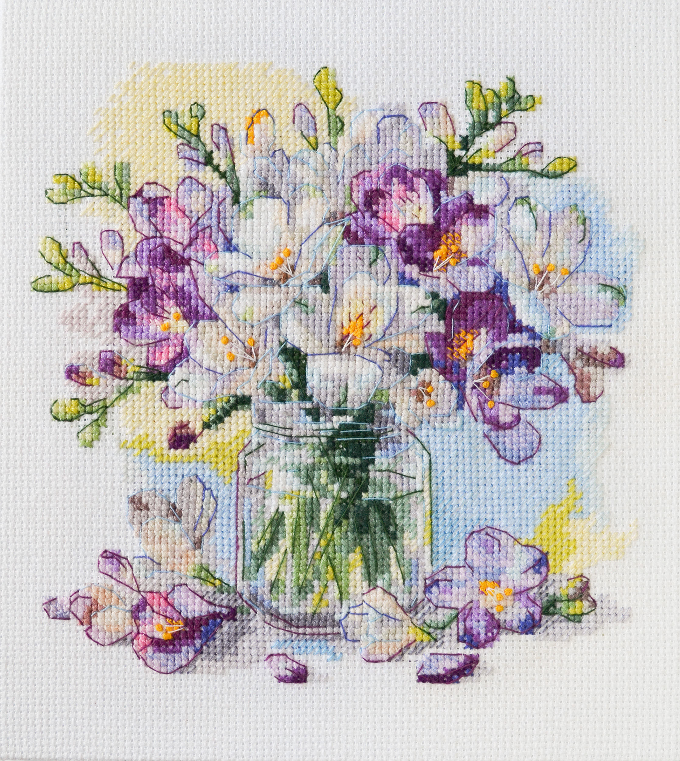 Cross-stitch kits The first bouquet (Flowers), AH-228 від Абрис Арт ...
