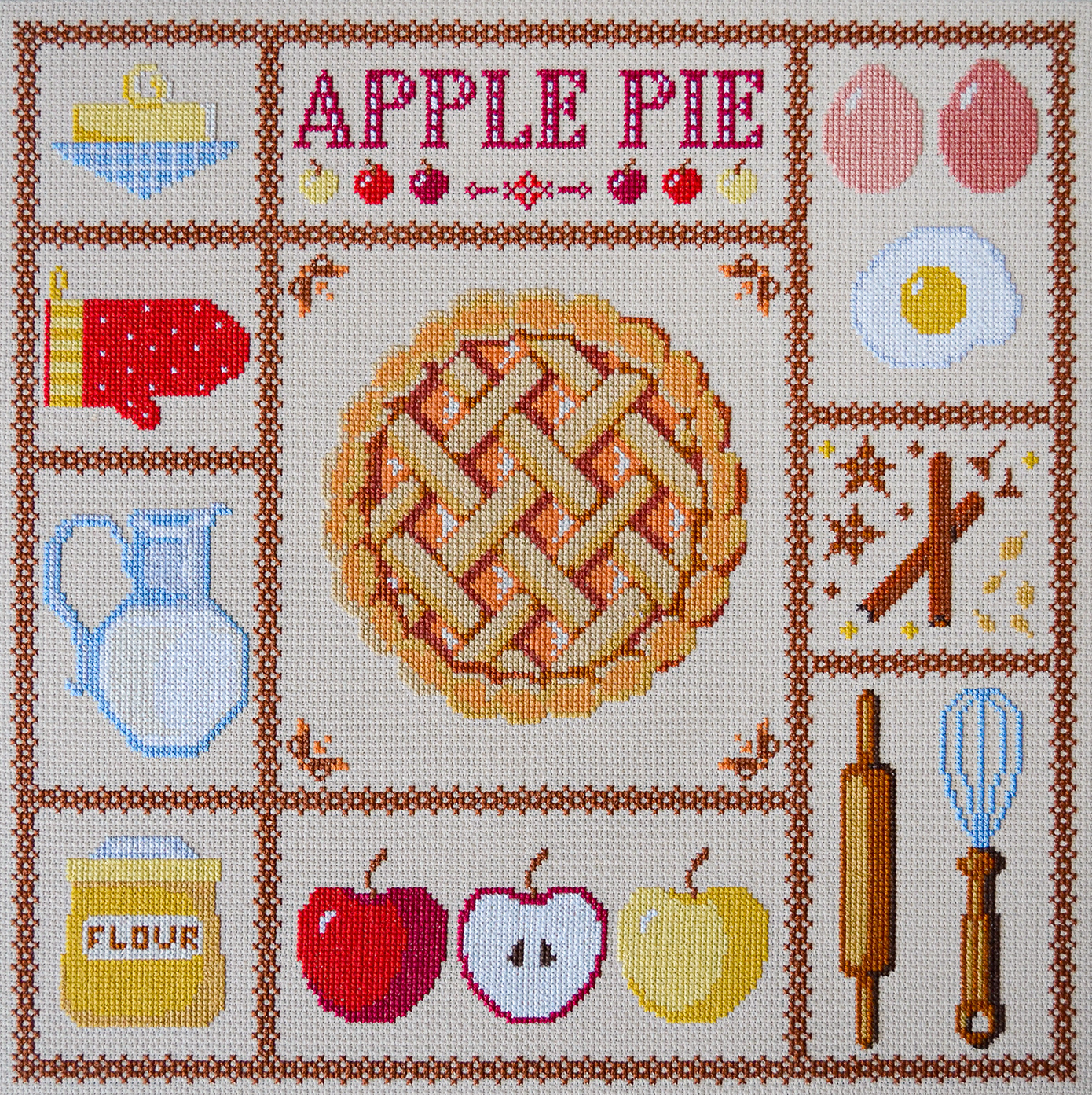 Cross-stitch kits Apple pie (Deco Scenes), AH-280 від Абрис Арт ...