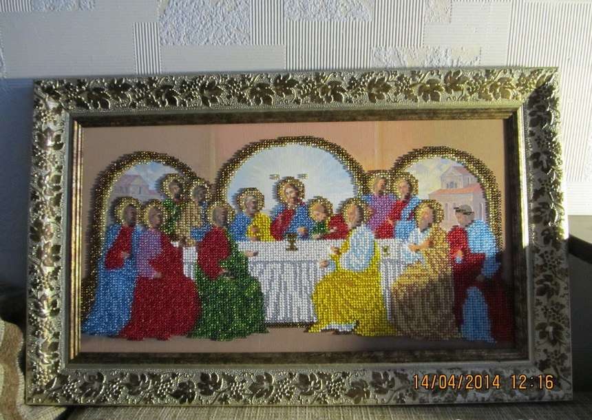 Main Bead Embroidery Kit The last supper (Icons), AB-109 by Abris Art ...