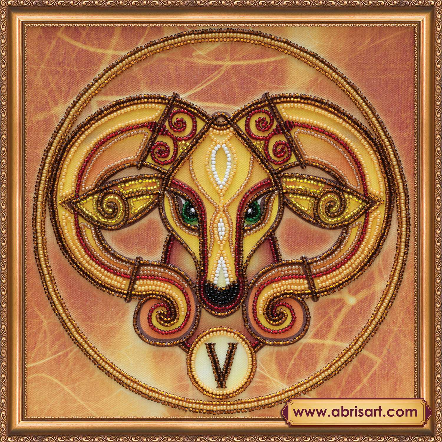 Main Bead Embroidery Kit Aries (Zodiac signs), AB-332-01 by Abris Art ...