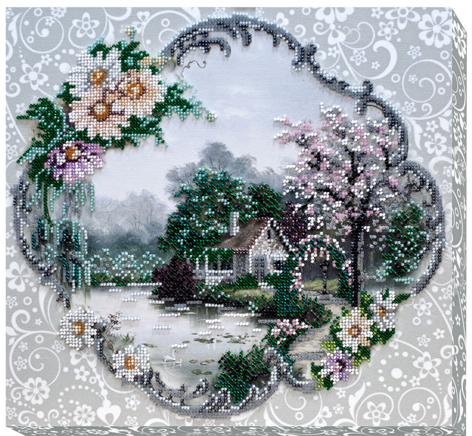 Main Bead Embroidery Kit Afloat house (Landscapes), AB-415 by Abris Art ...