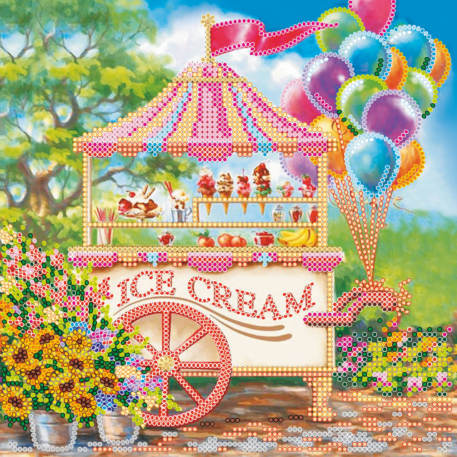 Charts on artistic canvas Sweet summer, AC-556 by Abris Art - buy ...