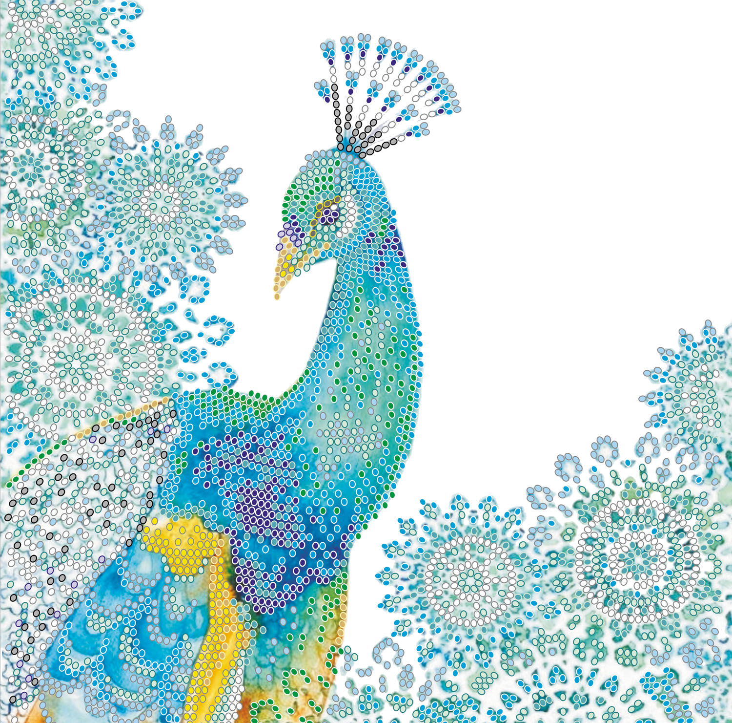 Charts on artistic canvas Azure design, AC-558 by Abris Art - buy ...